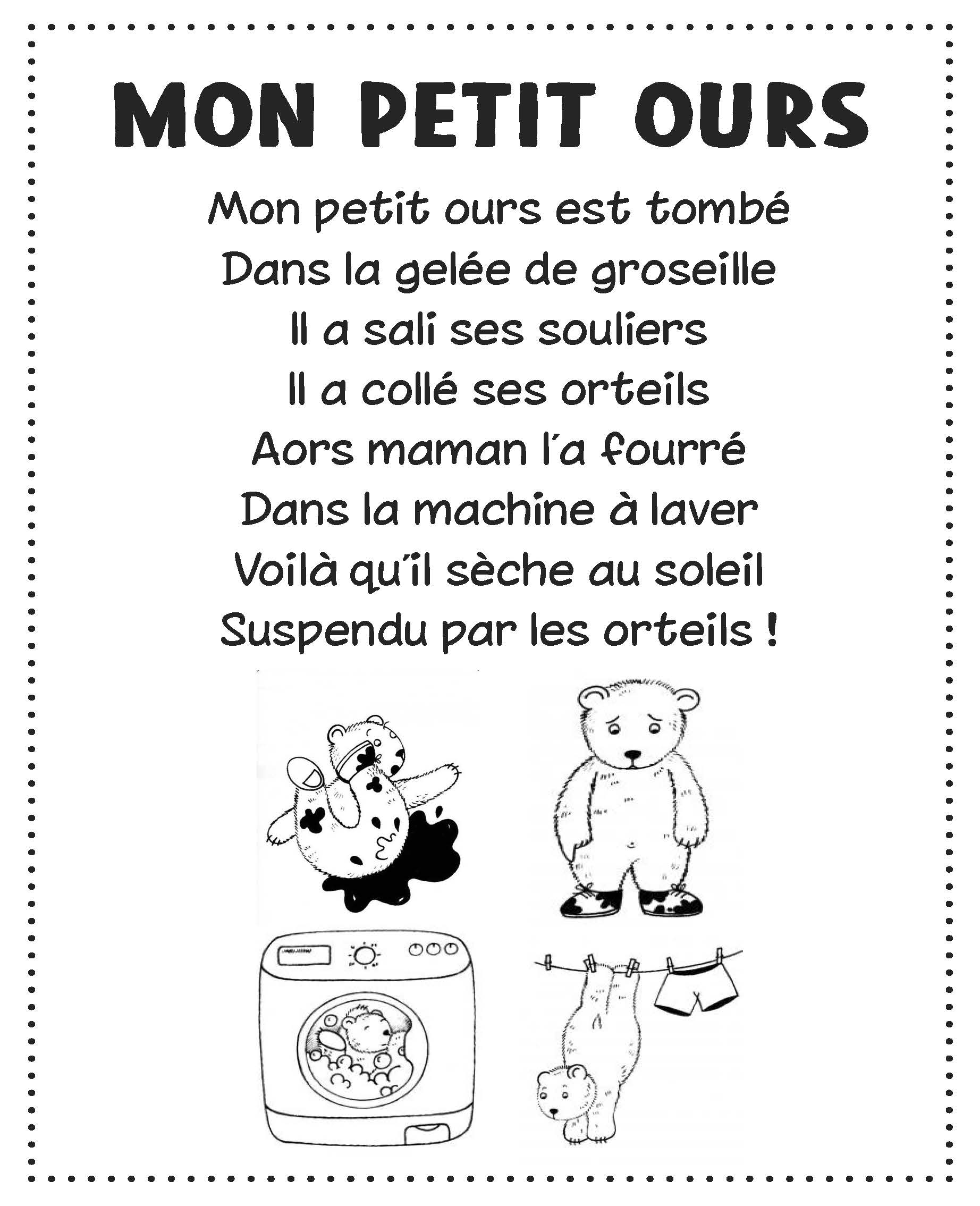 Mon petit ours est tombé …, par les moyens - École Coat Pin de Riec-sur ...