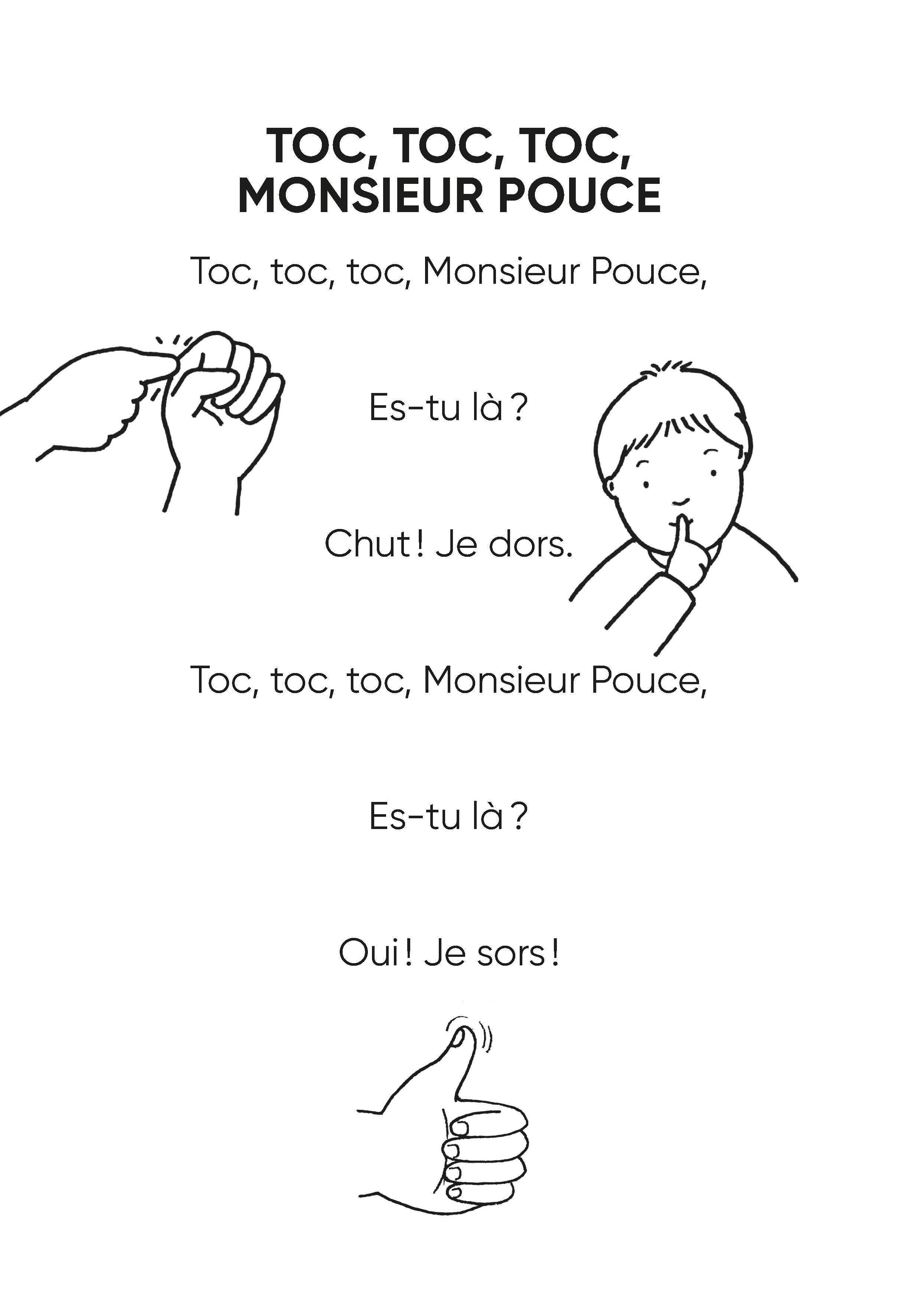 Toc, toc, toc, monsieur pouce - École Coat Pin de Riec-sur-Belon